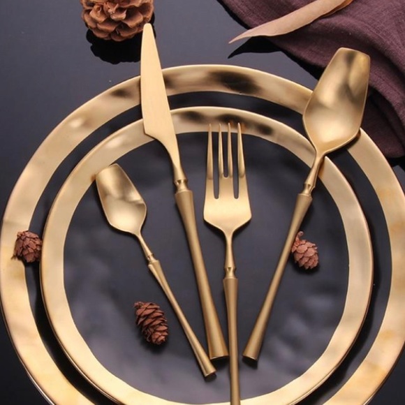 Kitchen | Modern Gold Silverware 6 Sets Of 4 | Poshmark
